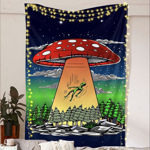 Ufo Tapestry - Etsy