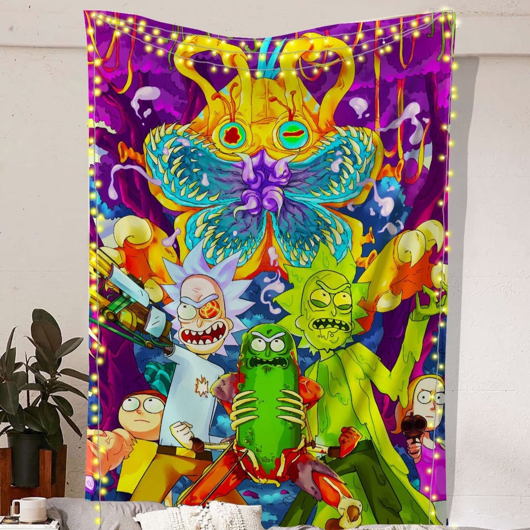Pickle Rick Tapestry - Etsy