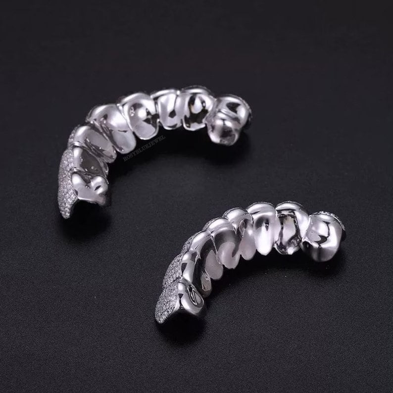 Moissanite Grillz, 10 Top & 10 Botton Moissanite Grills, Custom Made ...
