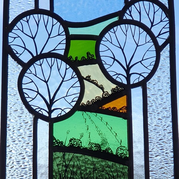 Painted Glass Windows - Etsy