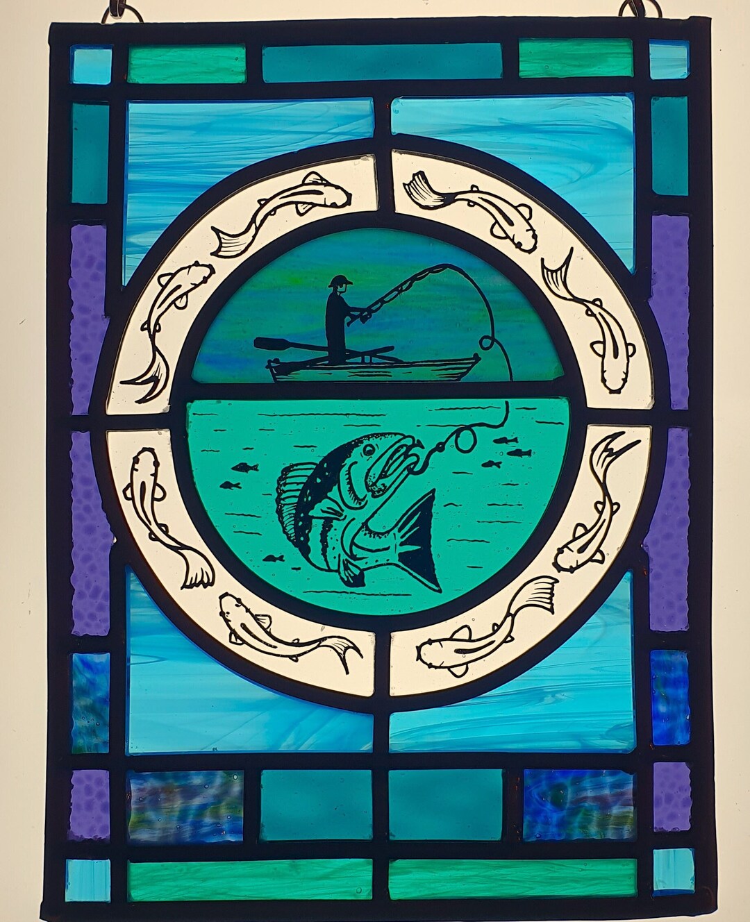Stained Glass, Painted Window Panel - Etsy