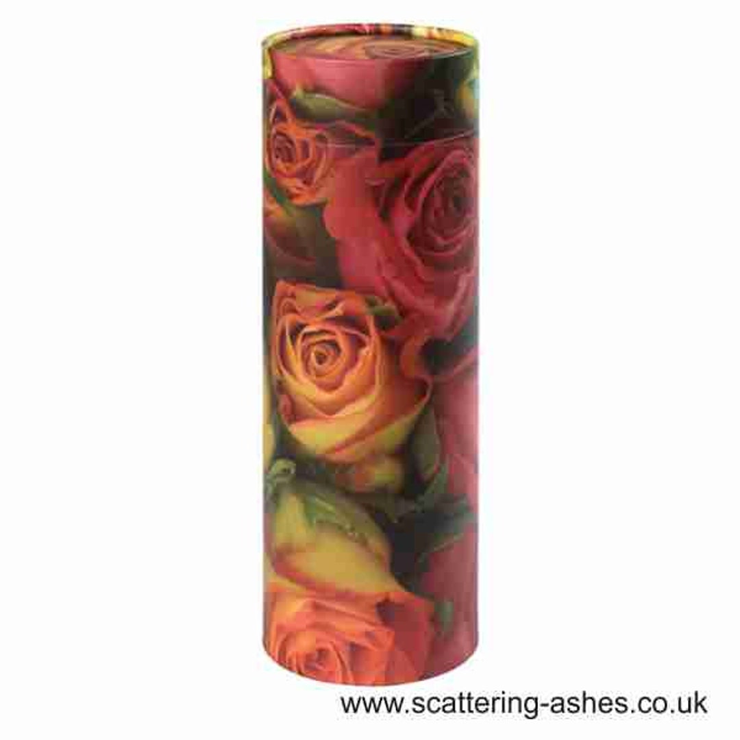 Scatter Tube and Certificate Rose Flower Ashes Urn Biodegradable ...