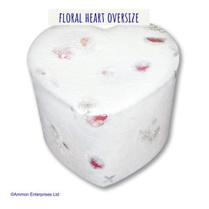 Two Person Urn - Floral Heart Shaped - Biodegradable Cremation Ashes ...