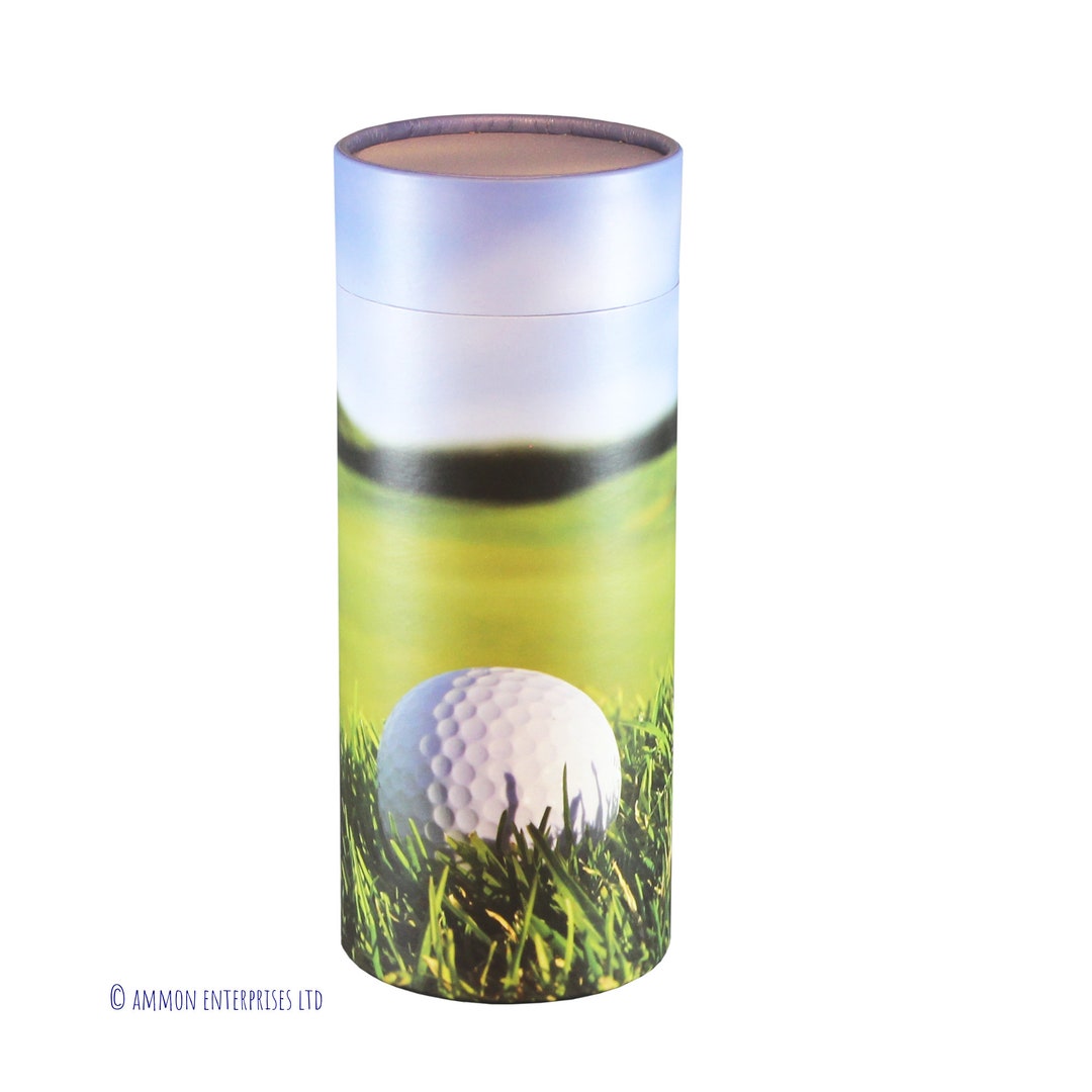 Scattering Tube - Golf Adult Ashes Biodegradable Cardboard Urn Golf Fan ...