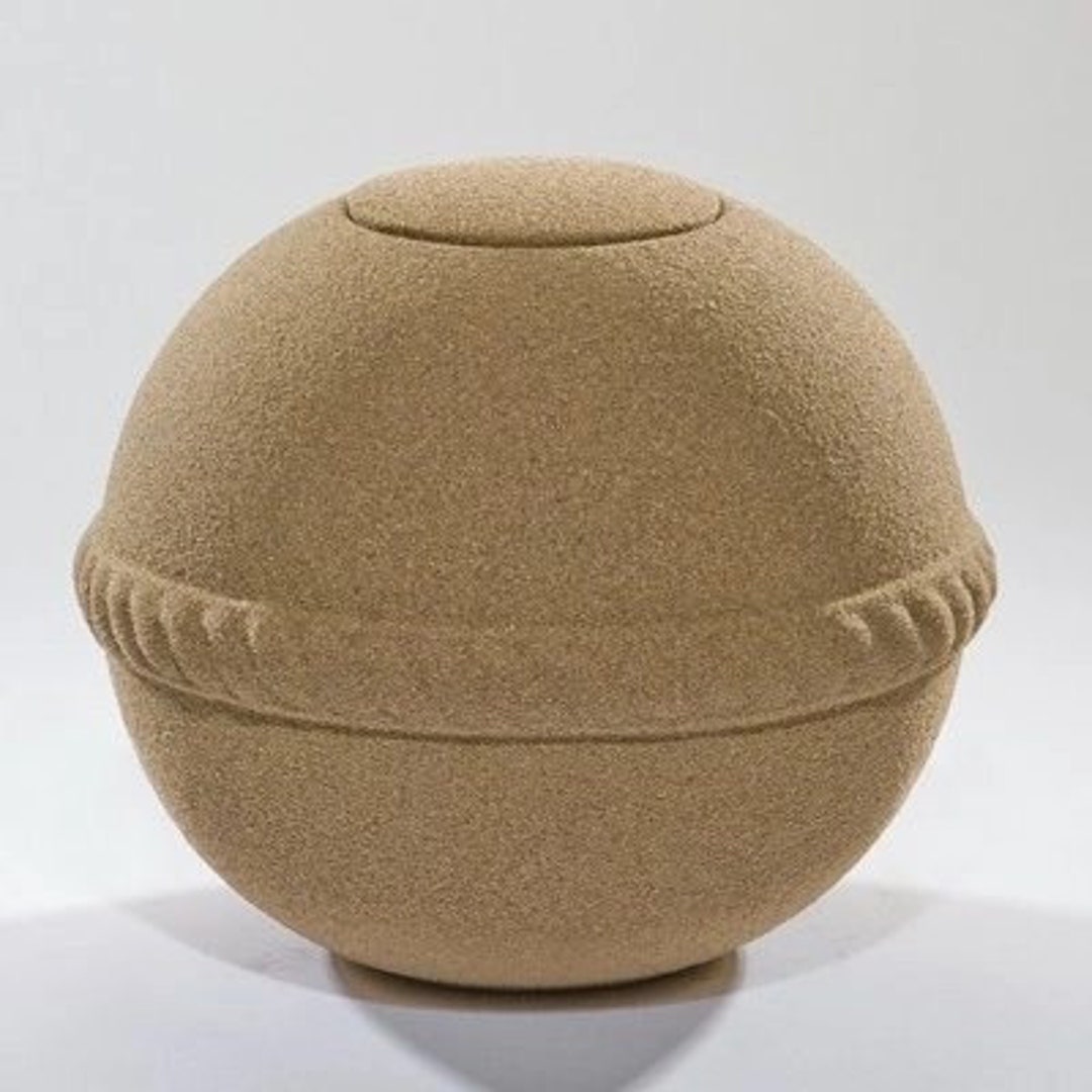Biodegradable Urn for Water Floating Ball Quartz Sand White Urn ...