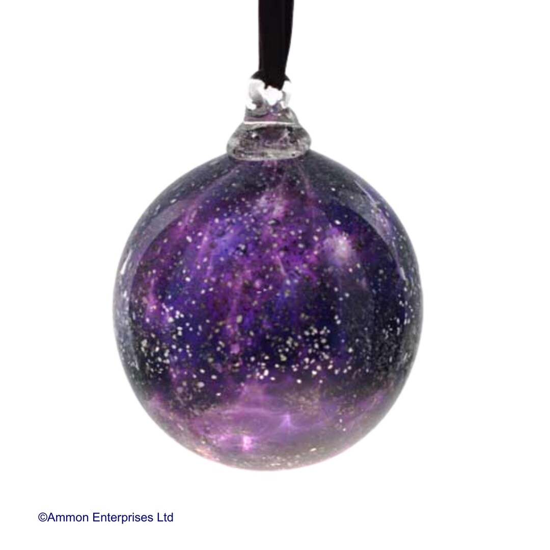 Memorial Glass Bauble: Handmade Ashes Ornament With Stand - Etsy