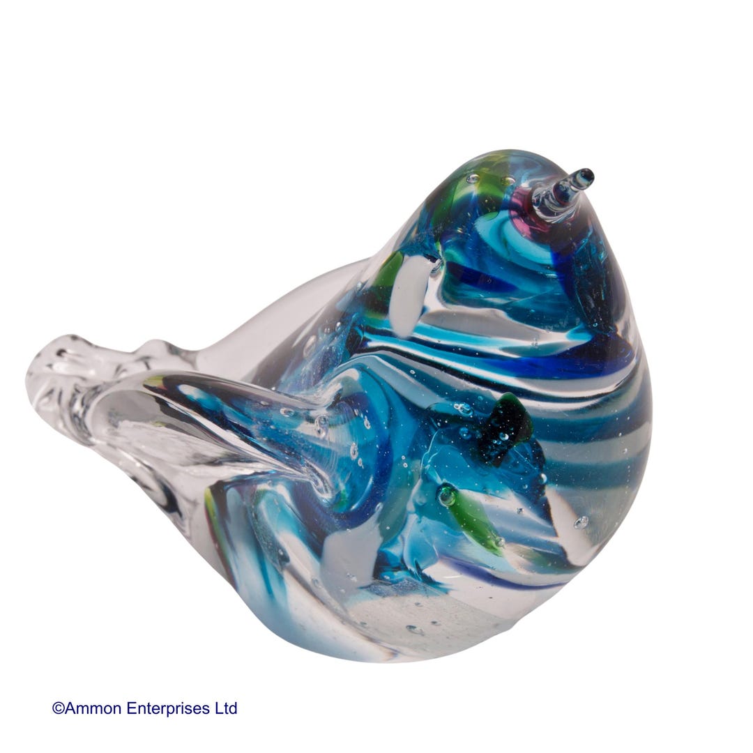 Bluebird | Memorial Glass | Glass Memorial Bluebird | Glass Memory Bird ...