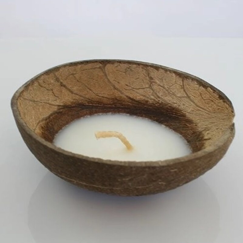 Coconut Shell Candles - Etsy