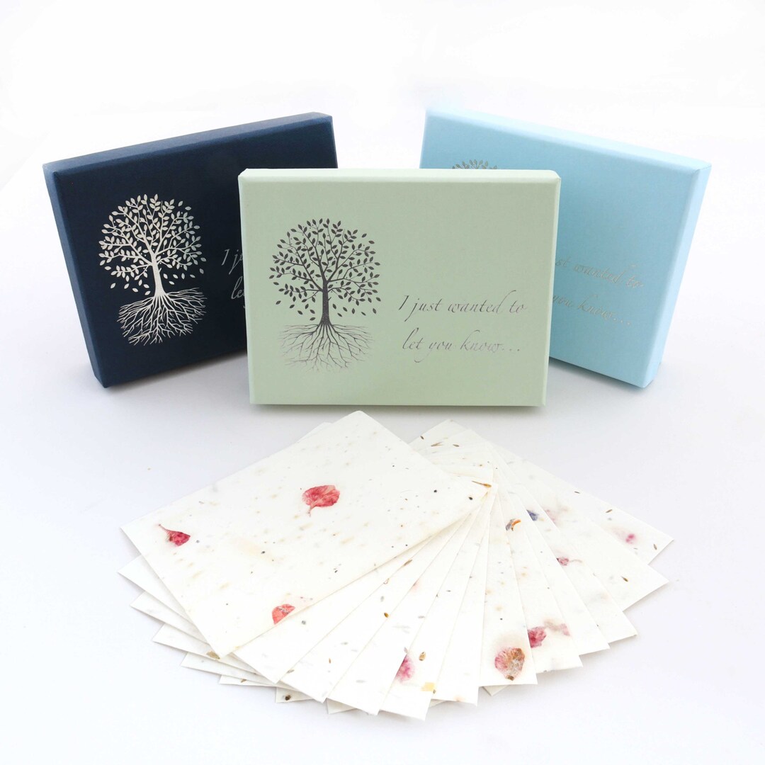 Biodegradable Wildflower Burial Notelets Remembrance Memorial Ceremony ...