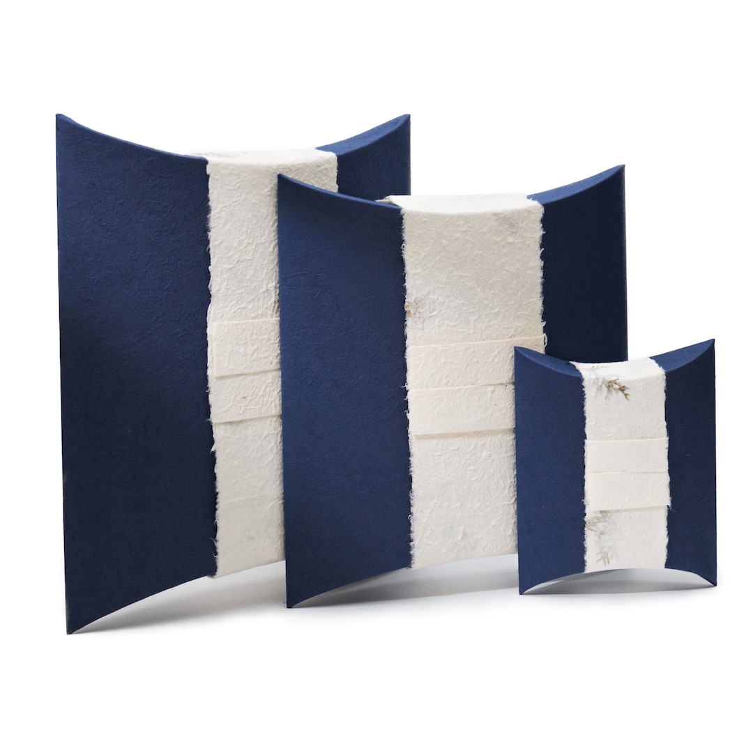 Biodegradable Water Urn| Navy | Mulberry Paper Pillow for Human Ashes ...