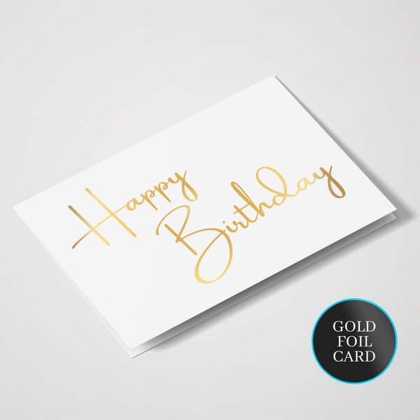 Gold Foil Card - Etsy