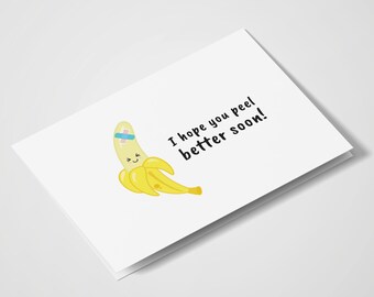 Get Well Pun Card - Etsy