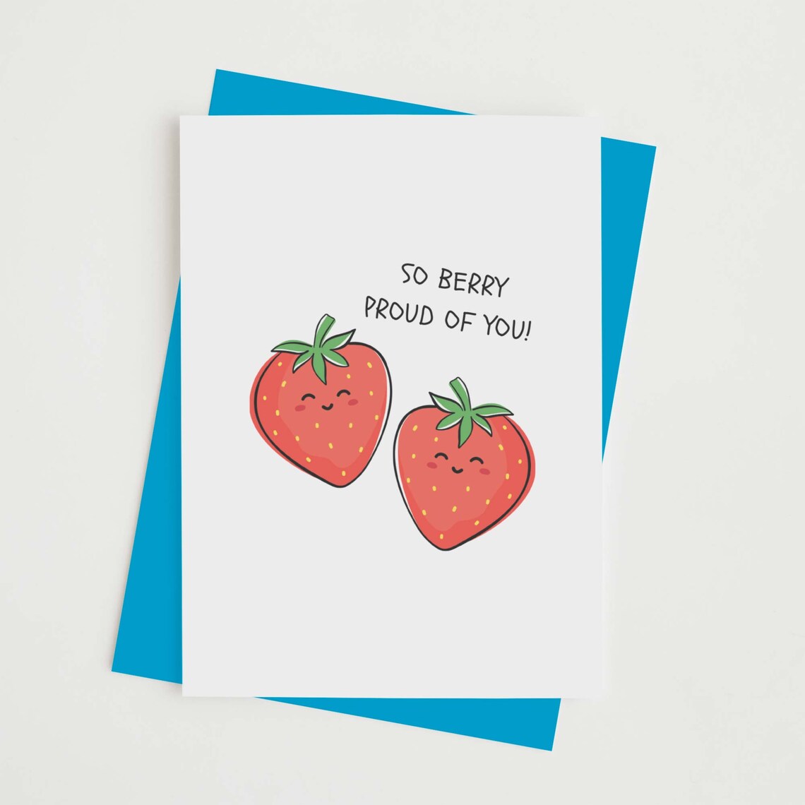 So Berry Proud of You Pun Cards Love You Cards Funny Cards Friendship ...