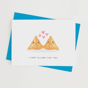 I Have Fillings for You | Samosa | Food Pun | Desi Food | Cute | Funny ...