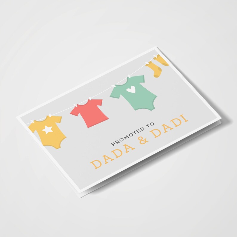 Promoted to Nana and Nani / Dada and Dadi | Desi Cards | New Baby ...