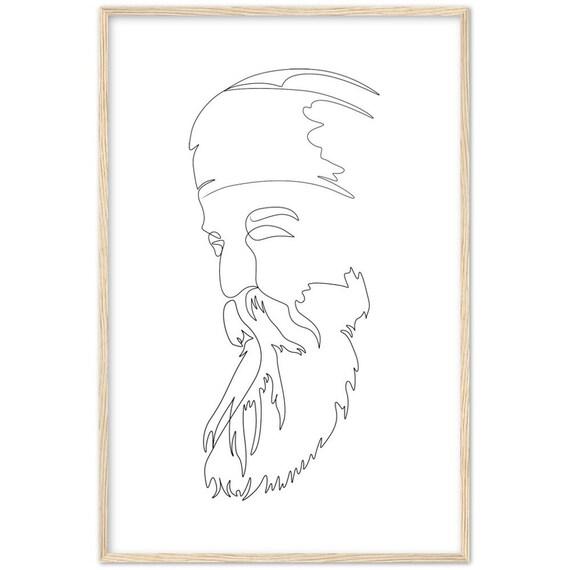 Guru Nanak Dev Ji Line Sketch