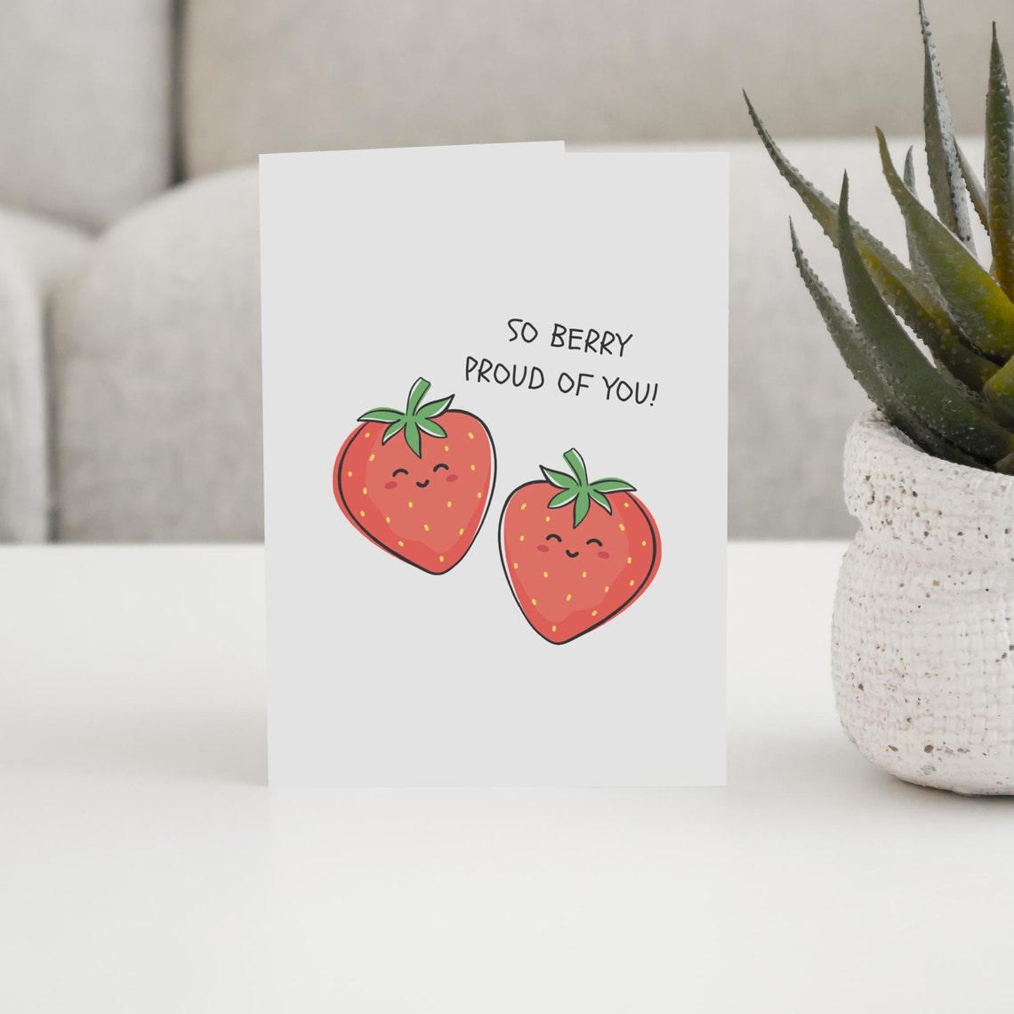 So Berry Proud of You | Pun Cards | Love You Cards | Funny Cards ...