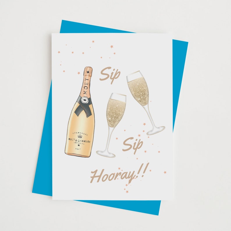 Sip Sip Hooray | Wedding Cards | Congratulation Card | Celebration Card ...