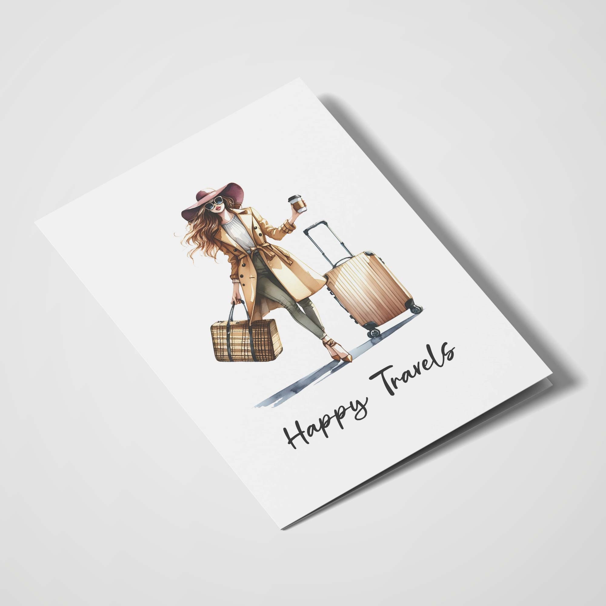 Happy Travels | Congratulations | Bon Voyage | Backpacking Card | Road ...