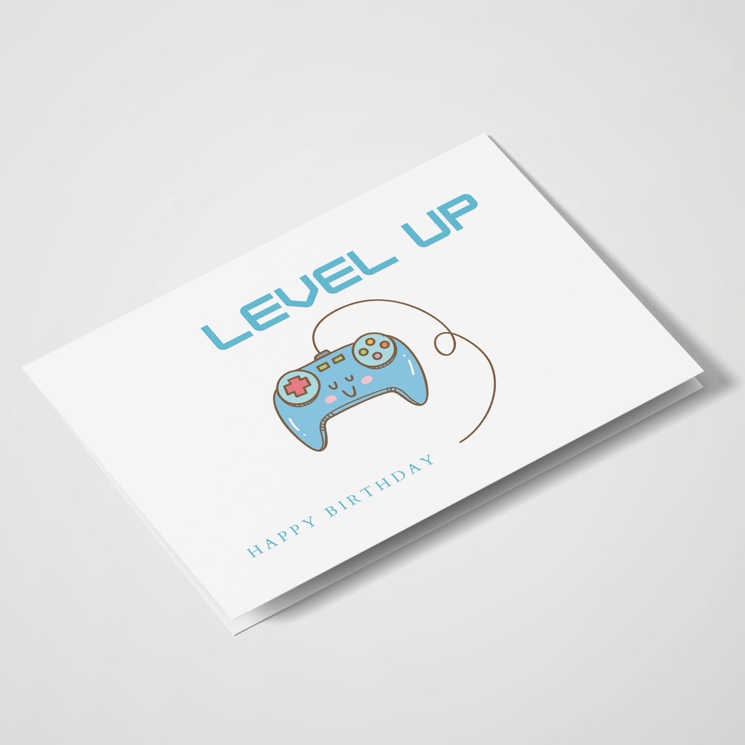 Level up - Happy Birthday | Pun Cards | Pun Greeting Cards | Birthday ...