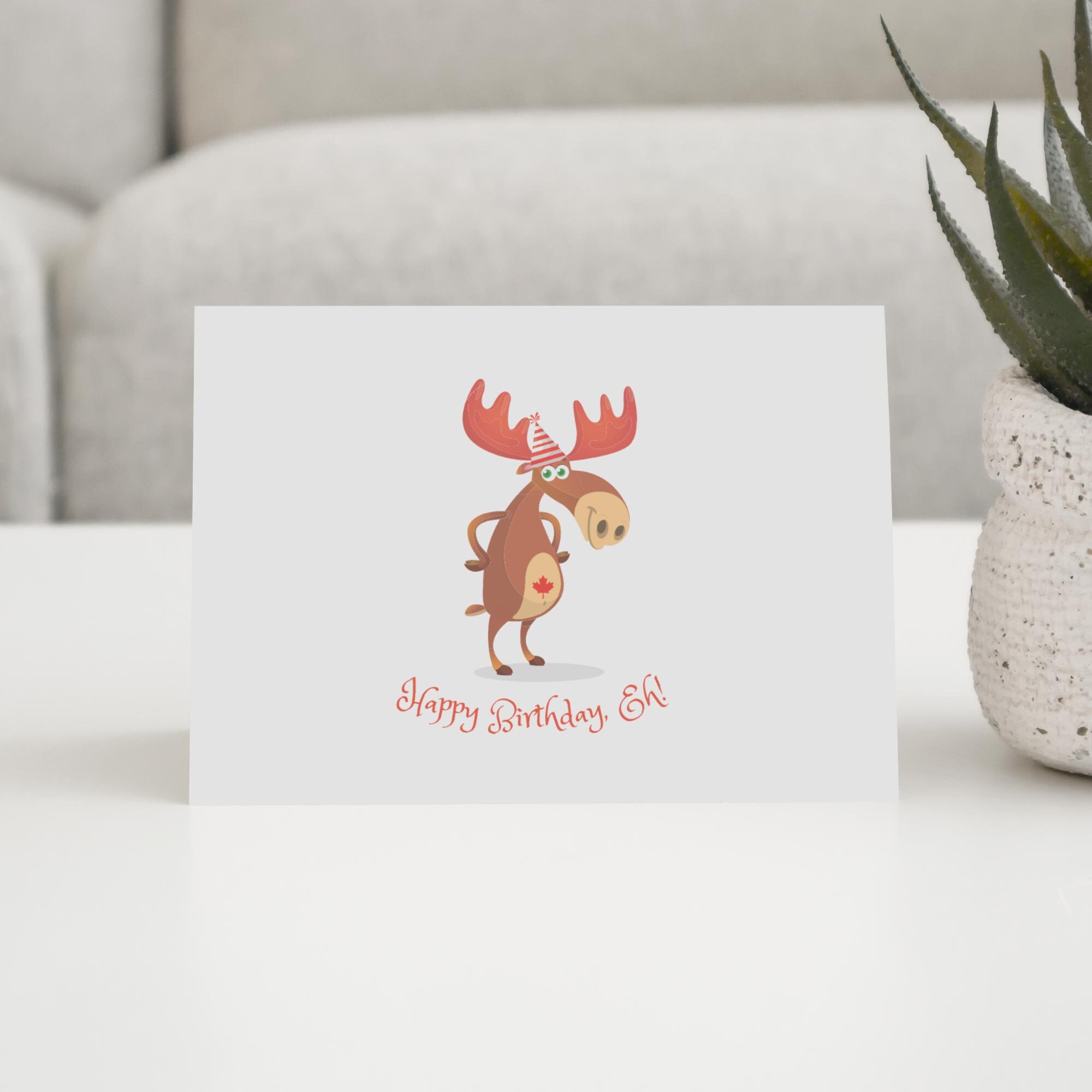Happy Birthday, Eh! | Funny Card | Canadian Moose | Animal Card | Pun ...