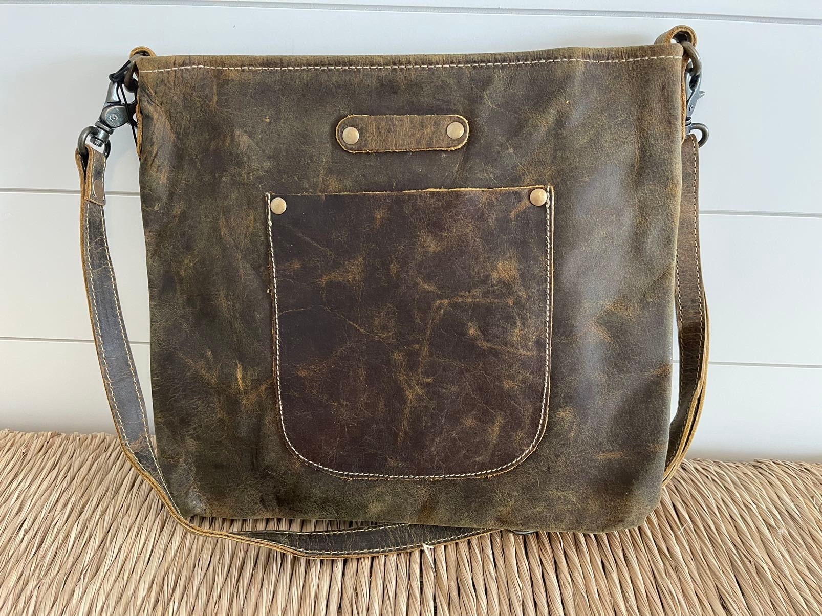 Myra Woman's Leather Shoulder / Crossbody Bag Handbag - Etsy