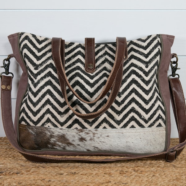 Gray Chevron Tote - Etsy