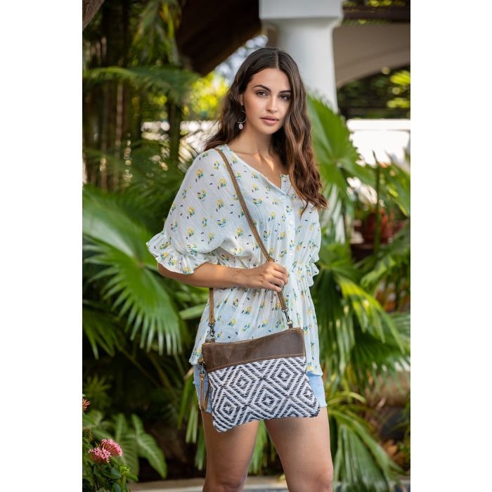 Myra Small Crossbody Bag Upcycled Canvas Rug Purse - Etsy