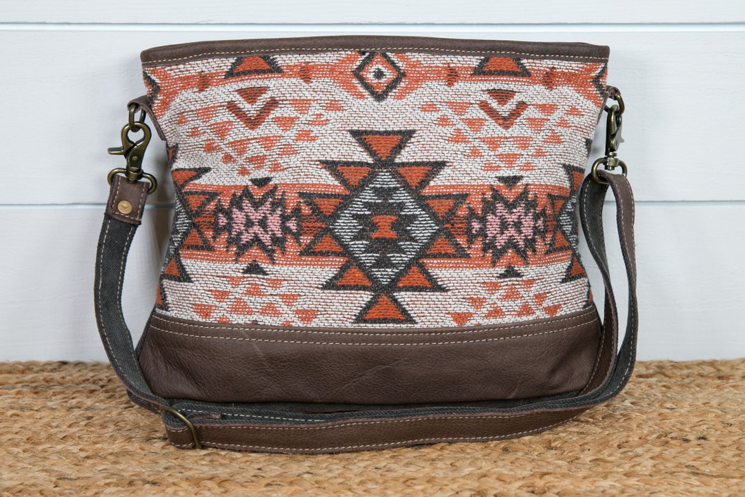 Myra Bag Maya Aztec Shoulder / Crossbody Bag Aztec Purse Upcycled ...