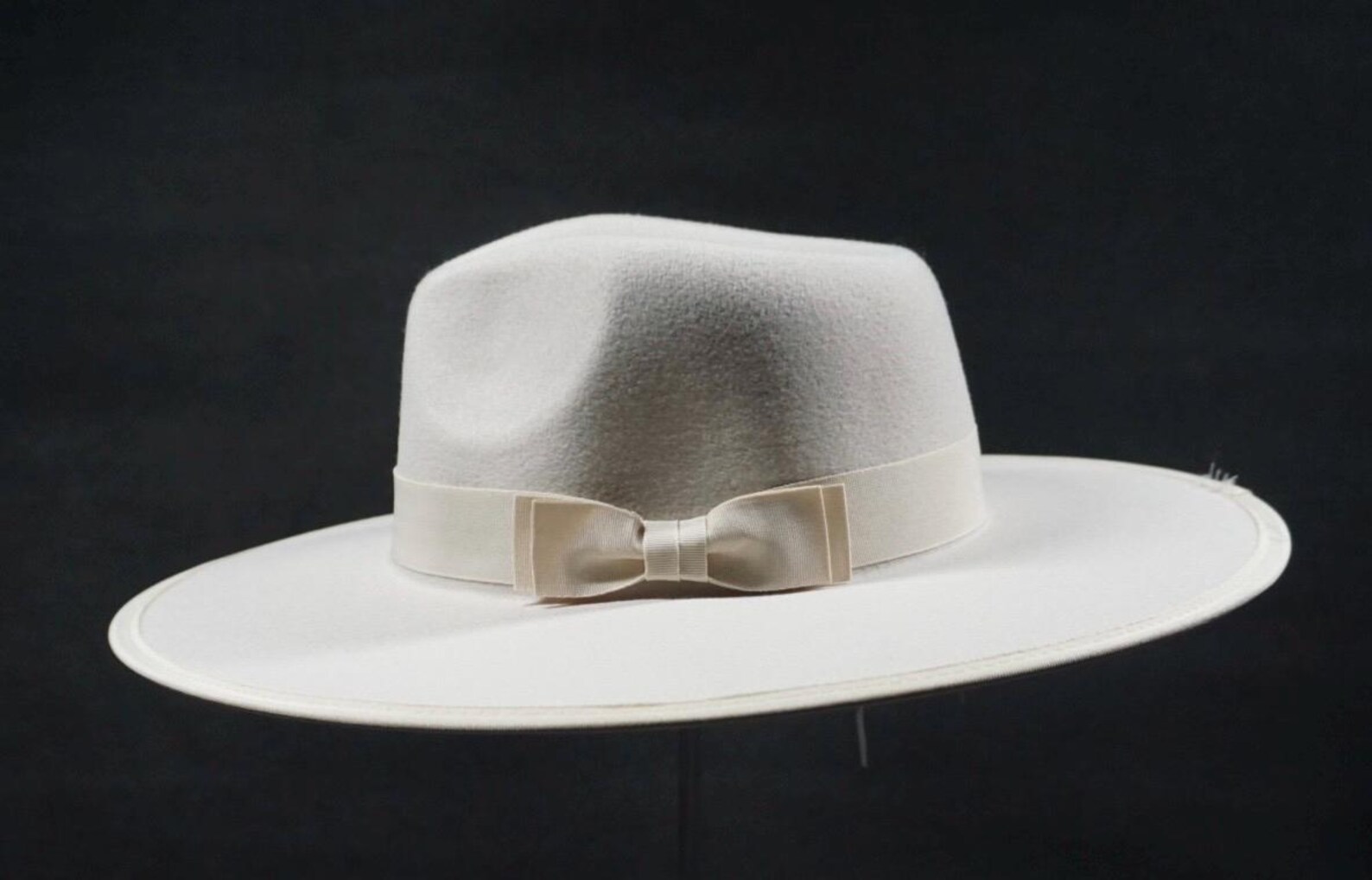 Cream Fedora Hat (56-58 Cm) (adjustable) - Etsy