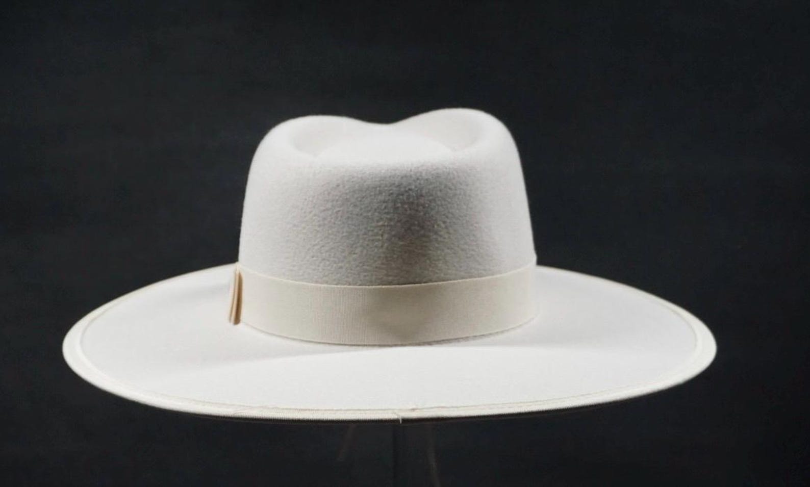 Cream Fedora Hat (56-58 Cm) (adjustable) - Etsy