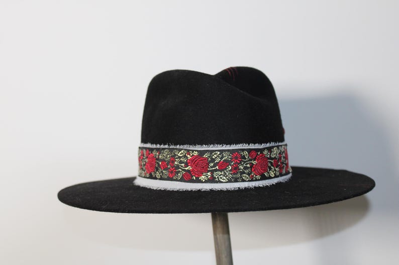 Special Limited Edition Private Line Custom Fedora With Rose (56/58 CM ...