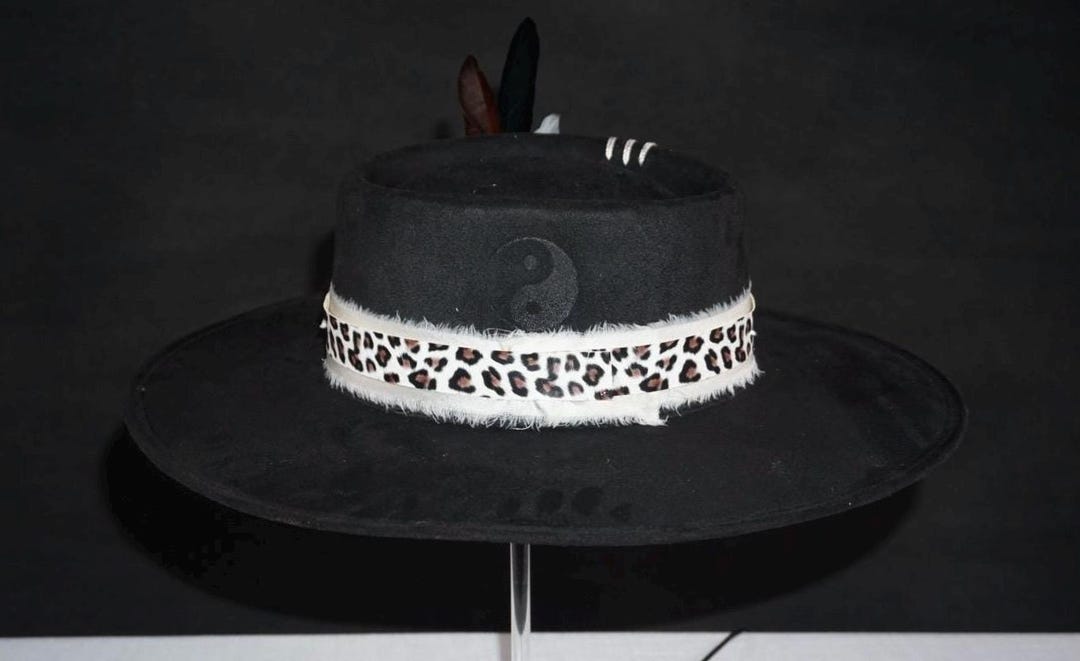 Limited Edition Private Line Custom Black Fedora size Medium - Etsy