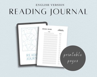 2022 Editable Canva Reading Journal Template Editable Digital Reading ...