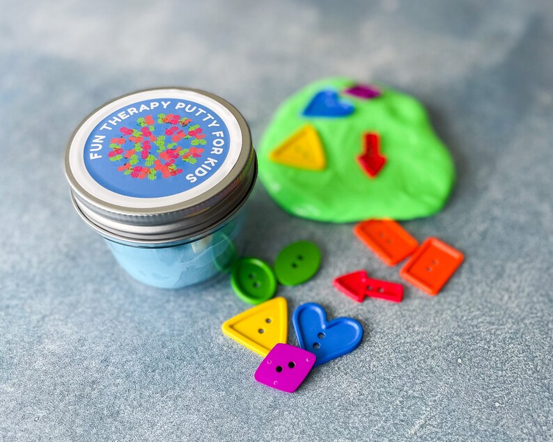 Fun Therapy Putty for Kids With Small Shape Objects - Etsy