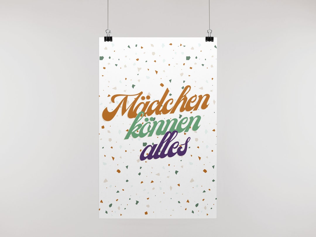 Girls Can Do Everything / Children's Room Poster / Affirmation ...