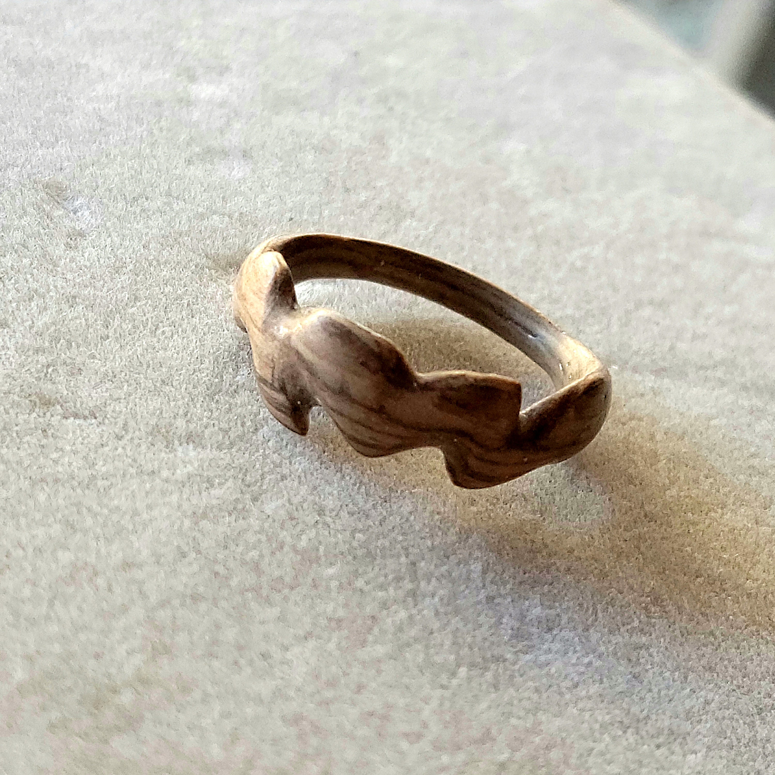 Handcrafted/carved Wooden Wavy Rings - Etsy