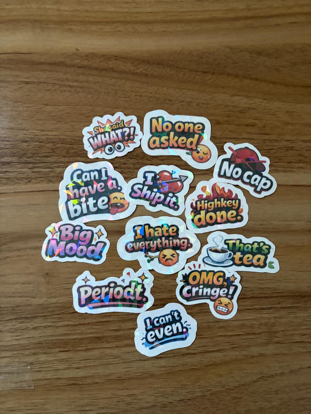 Middle School Slang Sticker Pack | Funny Gen Z Stickers | Things Kids ...