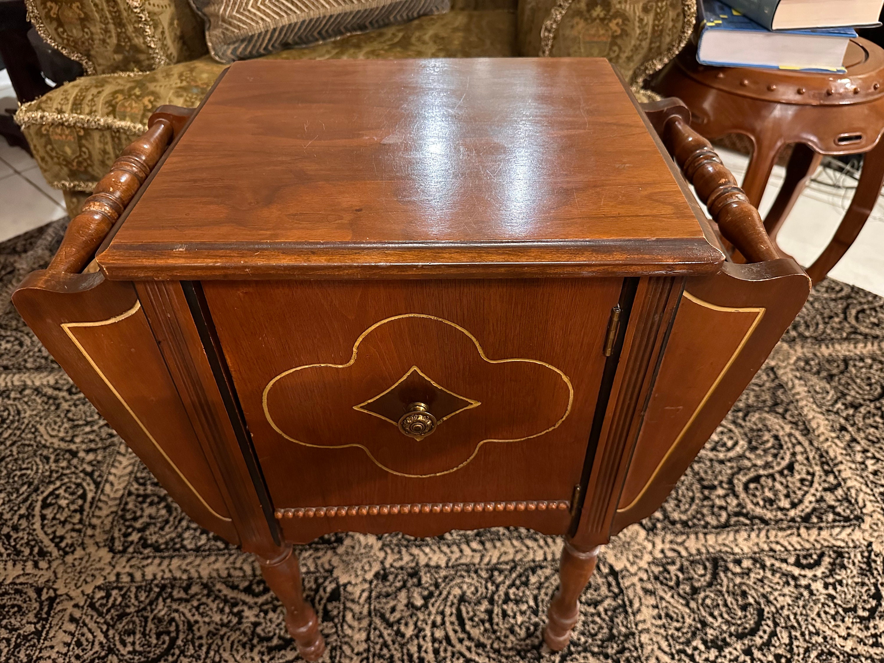 Mid Century Humidor, Humidor Cabinet, Copper Lining, Side Table, Bed ...