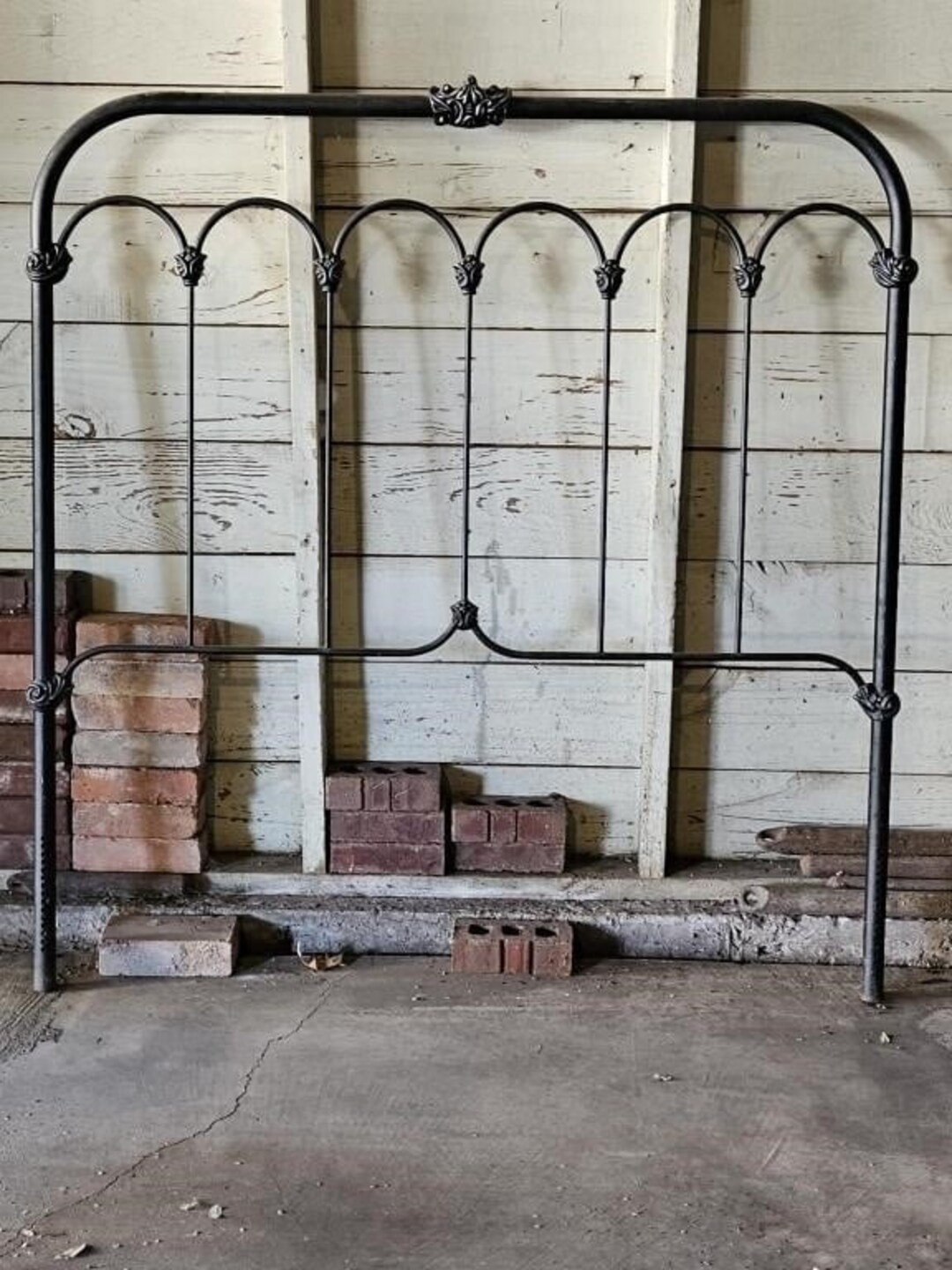 Full Size Antique Iron Headboard - Etsy