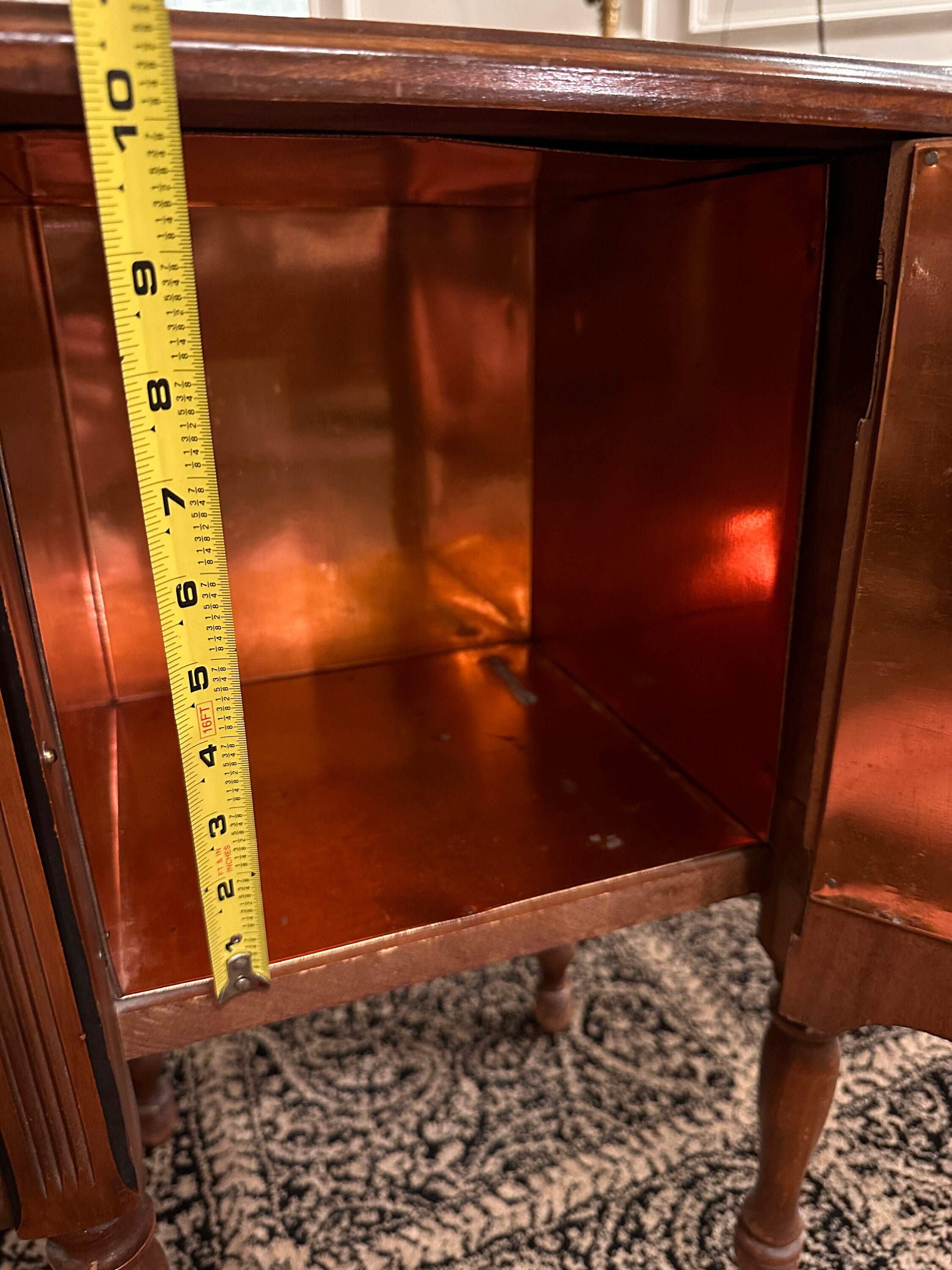 Mid Century Humidor, Humidor Cabinet, Copper Lining, Side Table, Bed ...