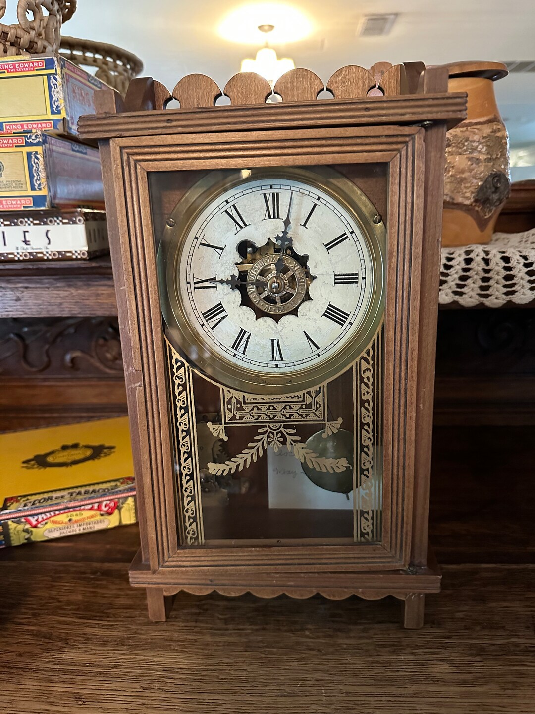 Victorian Era Waterbury Racer Mantle Pendulum Alarm Clock With - Etsy