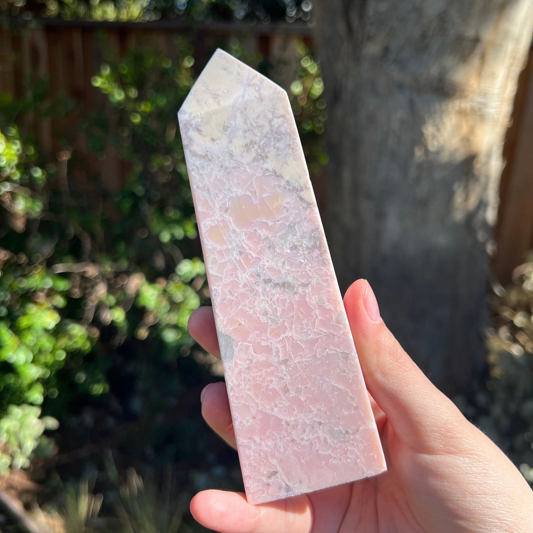 Pink Opal Tower (B) | Pink Opal | Opal Tower | Crystal Tower - Etsy
