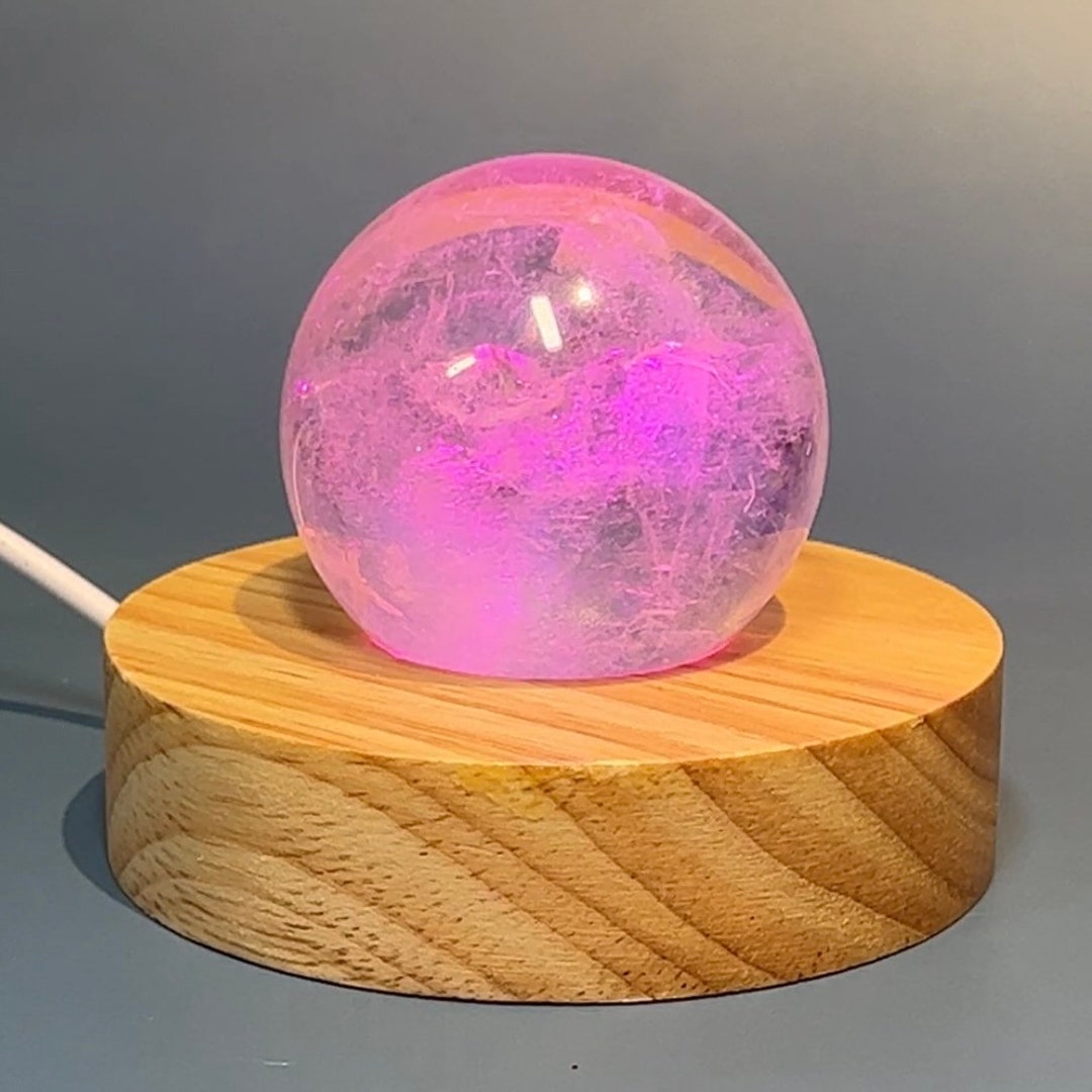 Color Changing Light Stand for Spheres / Crystal Sphere Stand / Sphere ...