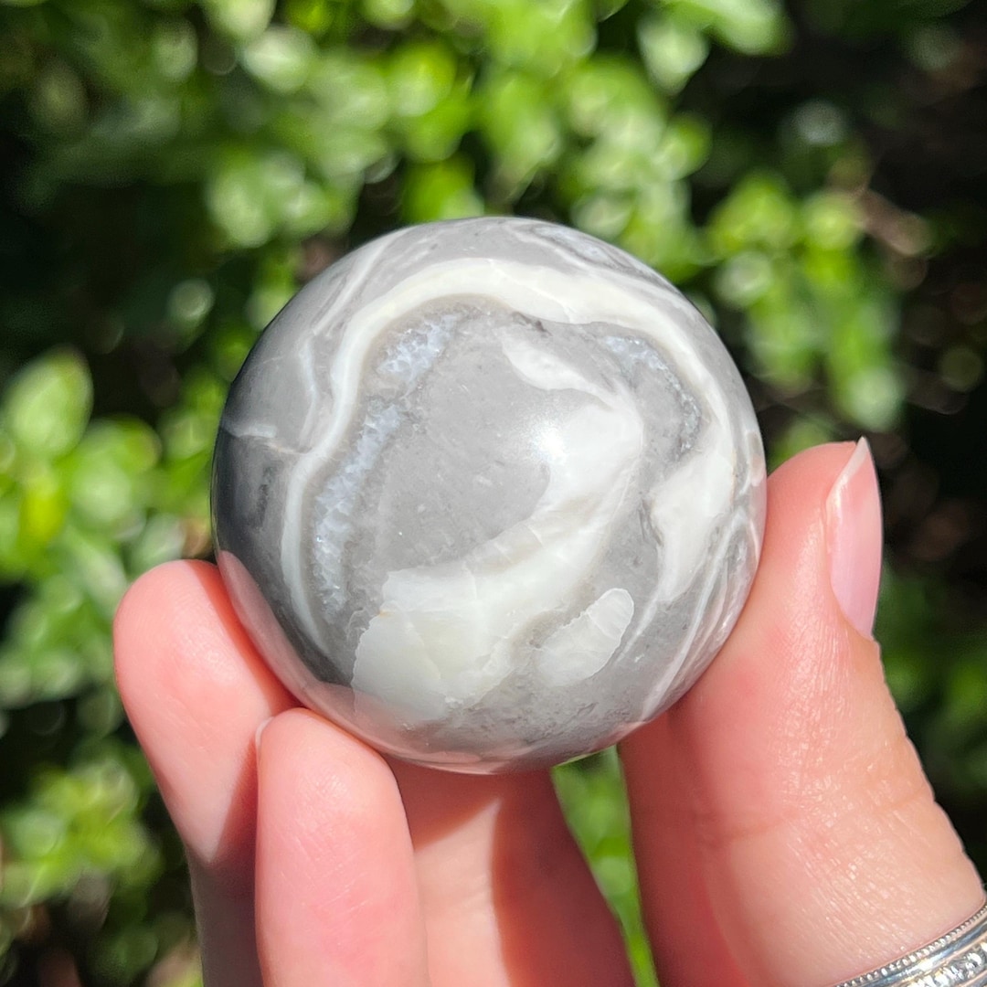 Thousand Eye Jasper Sphere, 1.69“ (43.0 Mm) | Shell Stone Sphere - Etsy
