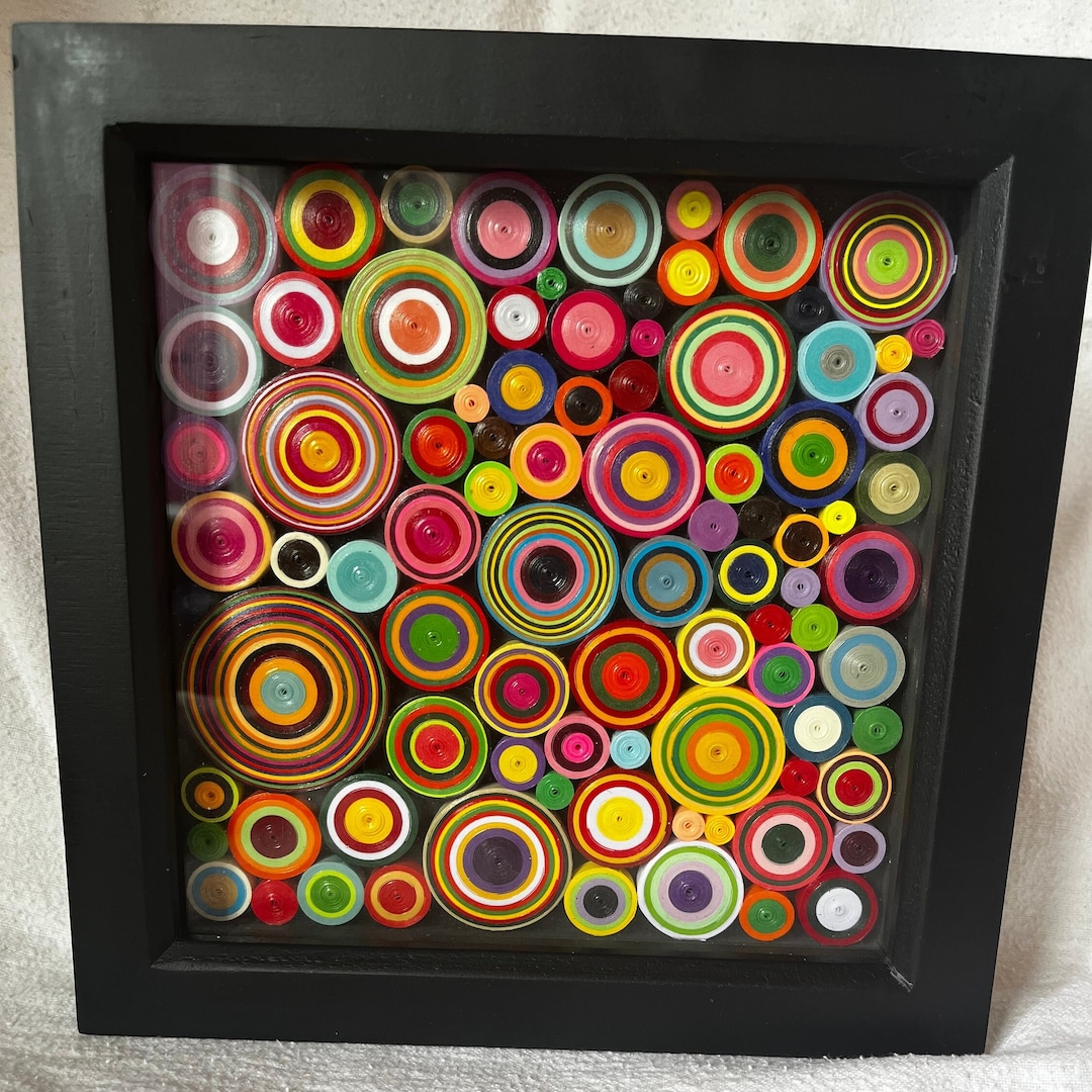 Unique Colourful Artwork, Gift, Wall Art, Decor, Interior, Rainbow ...