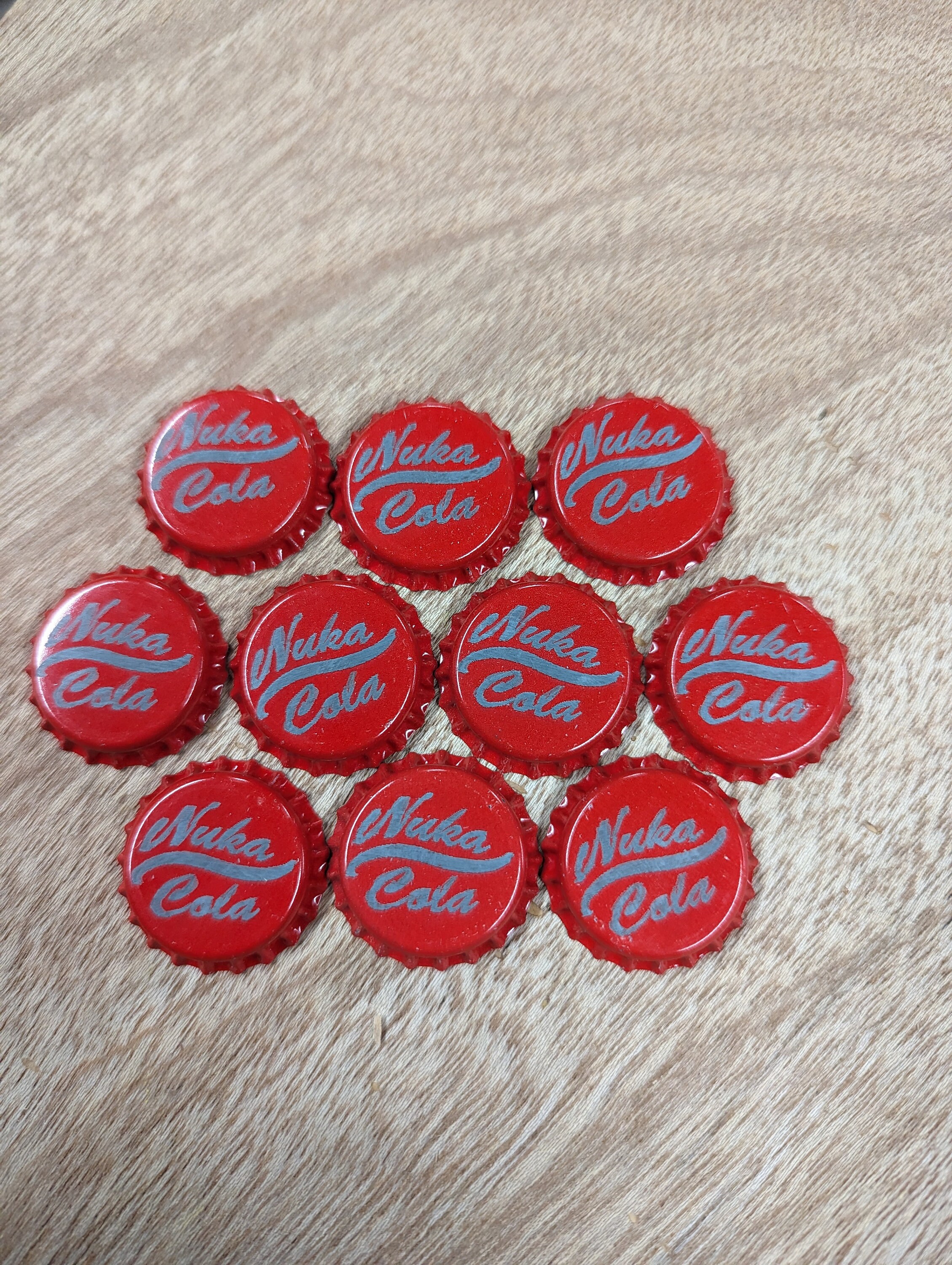 Replica Nuka Bottle Caps, Handmade, Fallout - Etsy