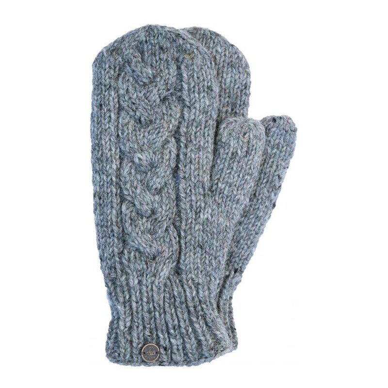 Green Wool Lined Mittens - Etsy UK