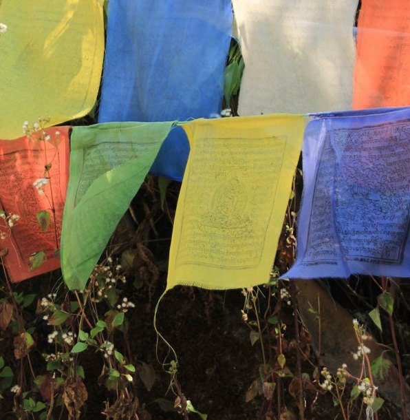 Himalayan Prayer Flags Set of 25 Handmade Buddhist 'wind Horse' Prayer ...