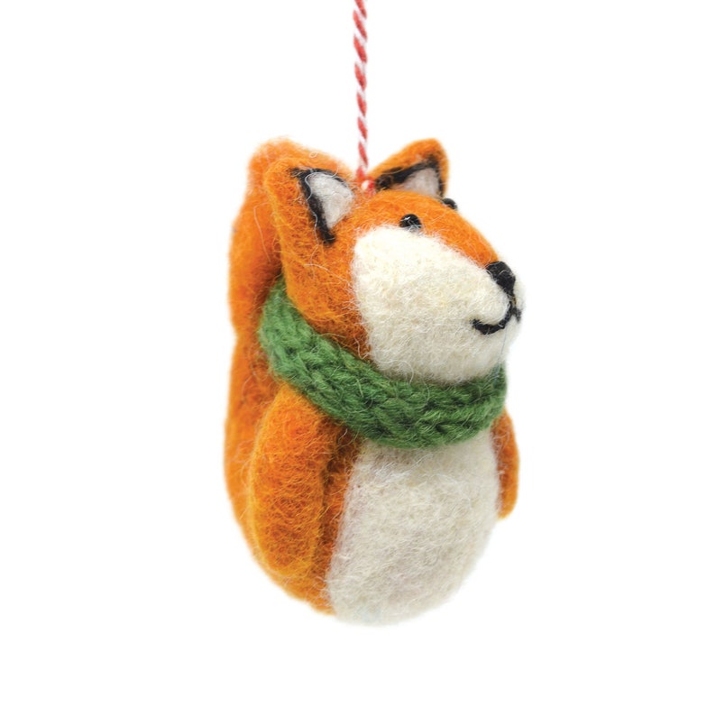 Fox Christmas Decoration Hand Felted Mr Fox Christmas Tree - Etsy